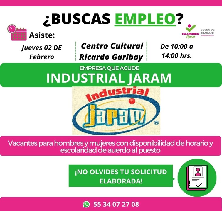 Los días por el empleo son abiertos a habitantes de Tulancingo y la ...