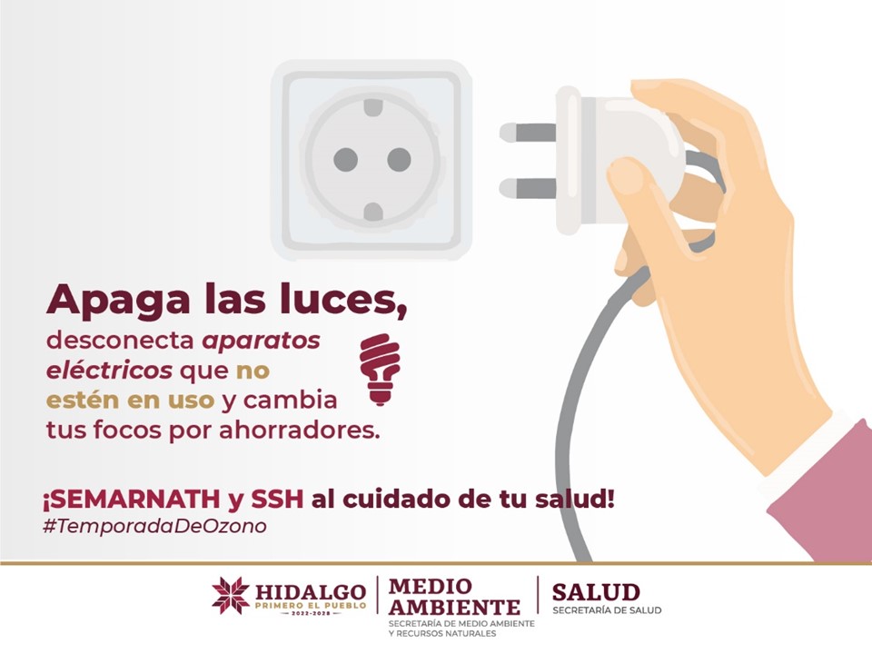 Apaga las luces, desconecta aparatos eléctricos que no estén en uso y ...