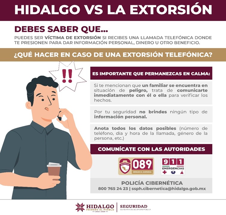 ¿Qué hacer en caso de una extorsión telefónica? - agendahidalguense ...