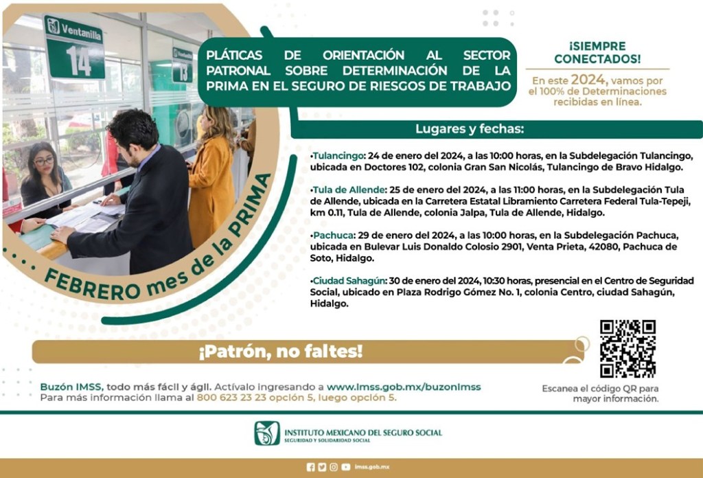 Brinda IMSS Hidalgo pláticas de orientación al sector patronal sobre ...