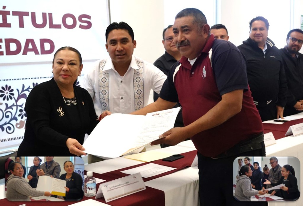 Presidenta Lorena García Cázares entrega 127 títulos de propiedad a ...