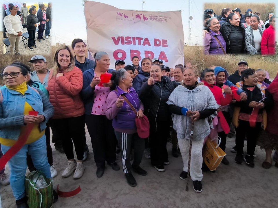 Lorena García Cázares, entrega obra de construcción de red de ...