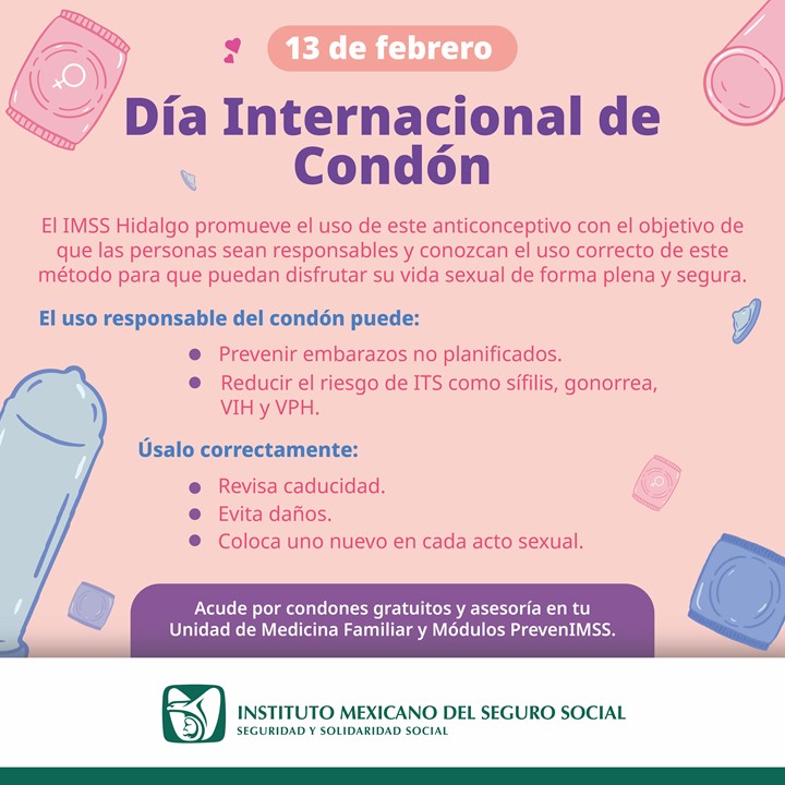 Promueve IMSS Hidalgo el uso del condón - agendahidalguense, diario digital