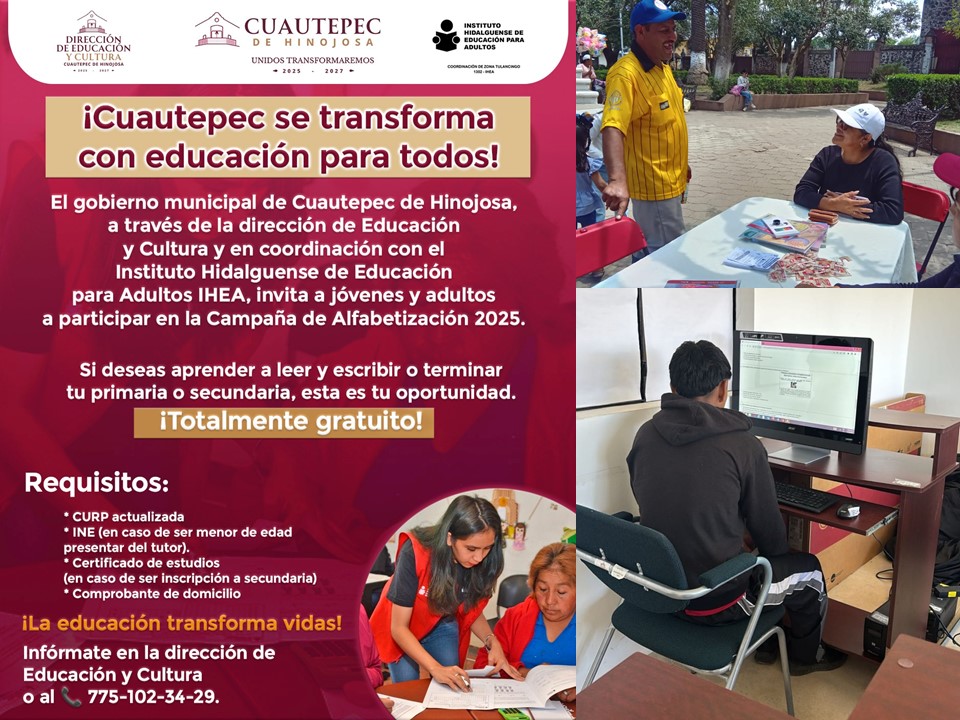 Cuautepec se transforma con educación para todos - agendahidalguense ...