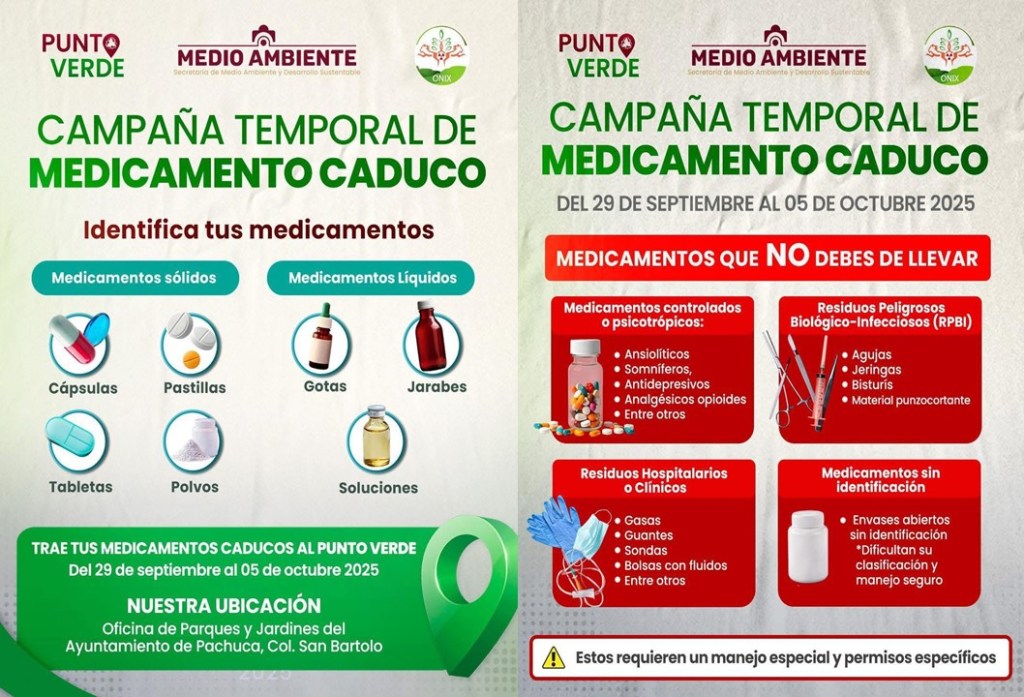Realizarán Campaña Temporal de Medicamento Caduco en Pachuca ...